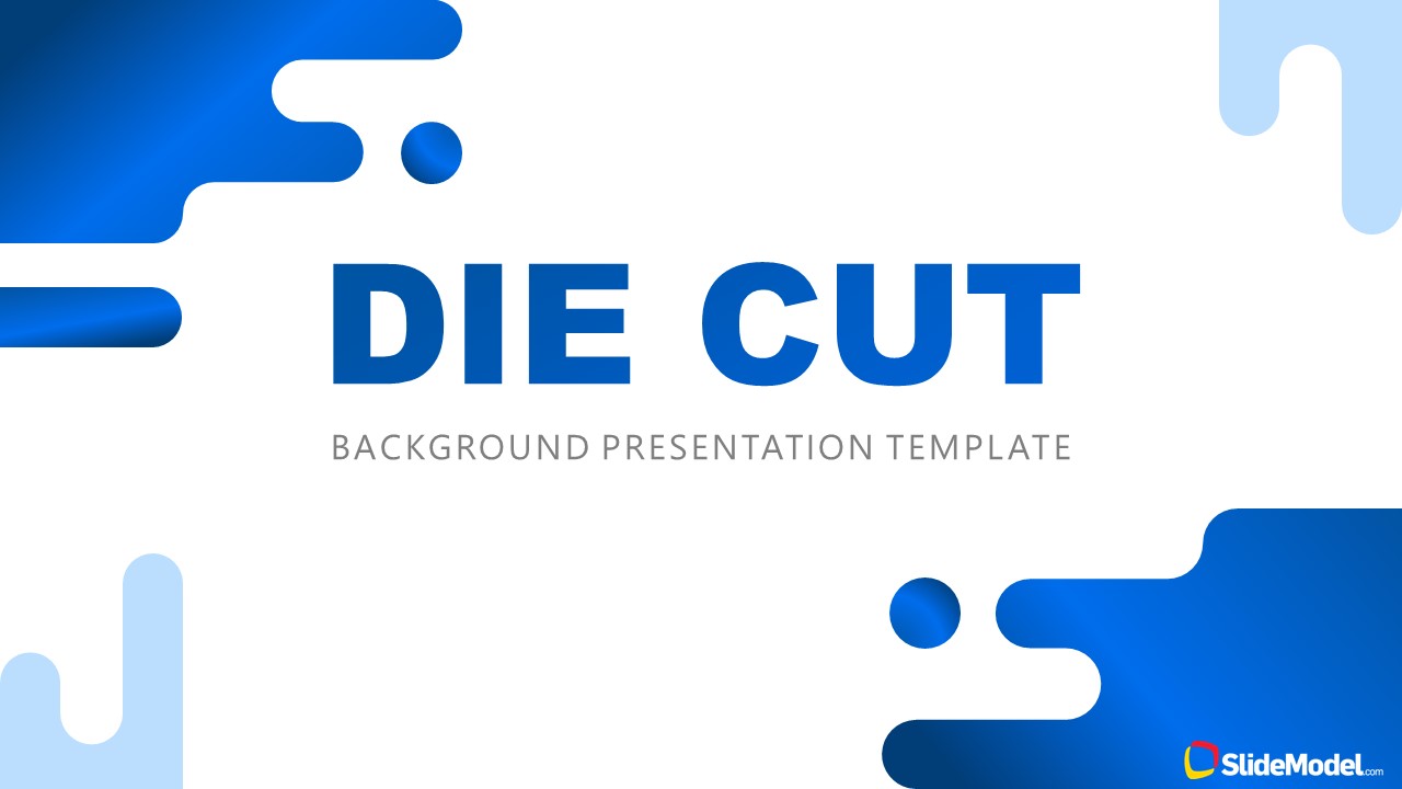 Die Cut Shapes PowerPoint Cover SlideModel
