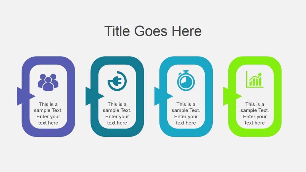 Horizontal Process Slide Design for PowerPoint - SlideModel
