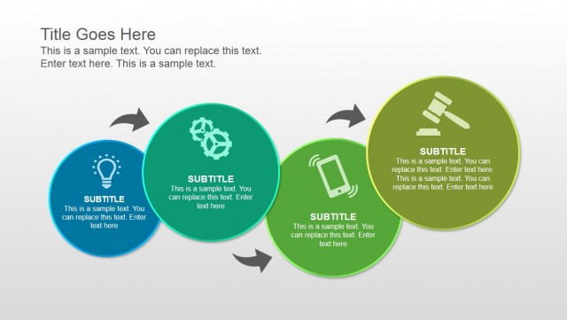 Process Flow Diagram with Circles & PowerPoint Icons - SlideModel