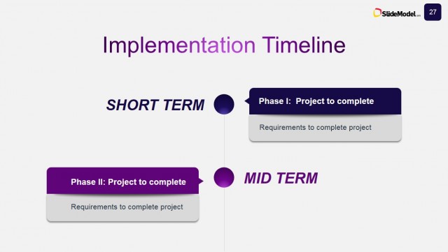 Case Studies Short Term Implementation Timeline Slide - SlideModel