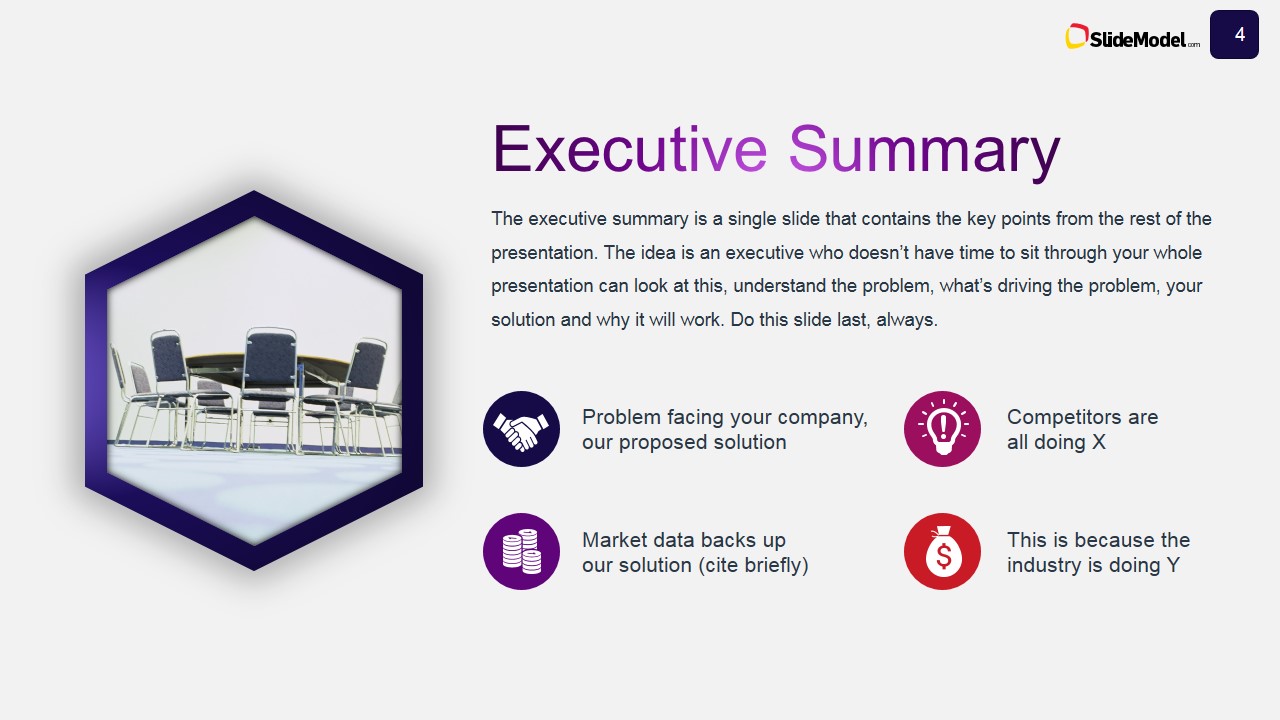 Business Case Studies Executive Summary Slide Design SlideModel