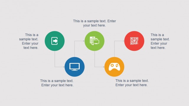 Simple PowerPoint Icons with Arrows - SlideModel
