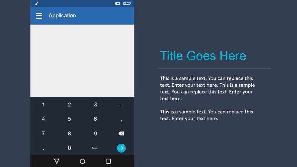Android Numeric Keyboard UI Toolkit - SlideModel