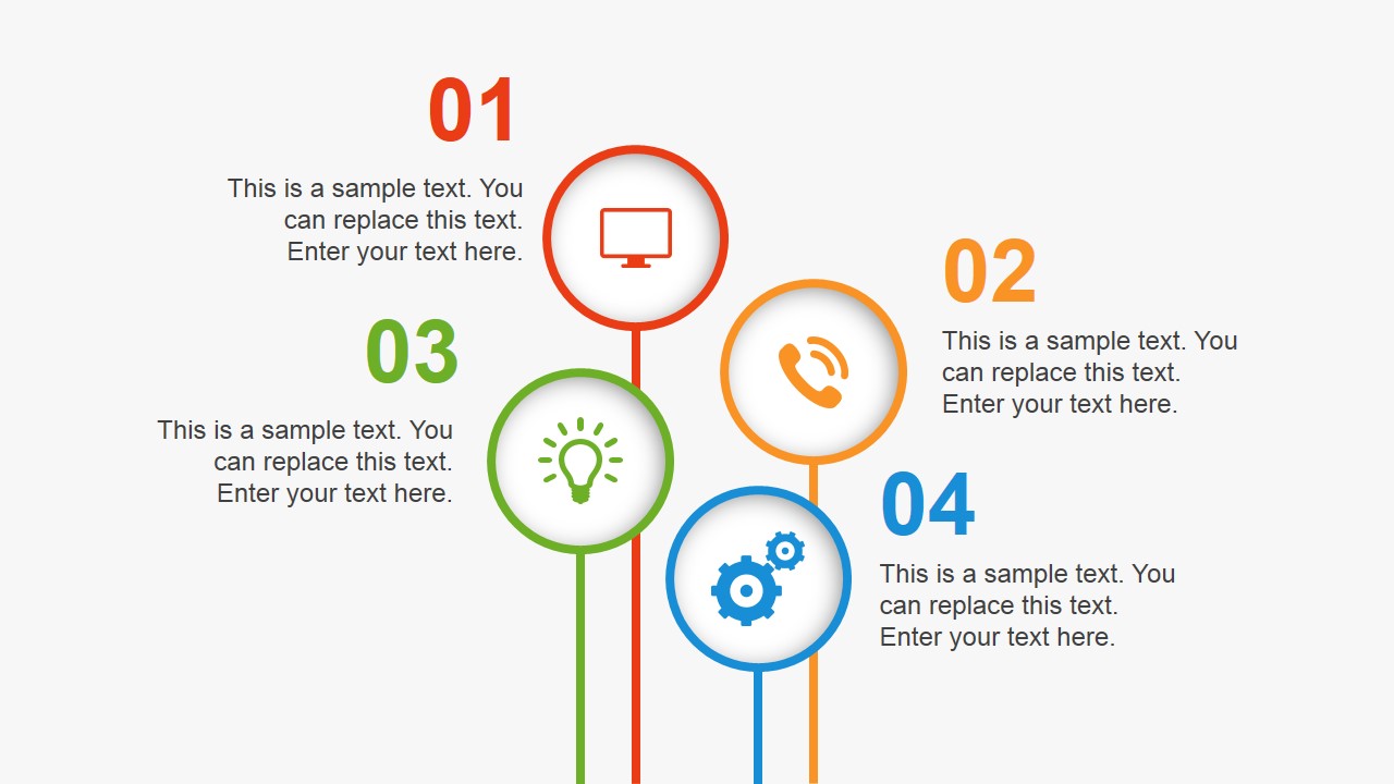 Flat Innovation Project PowerPoint Template - SlideModel