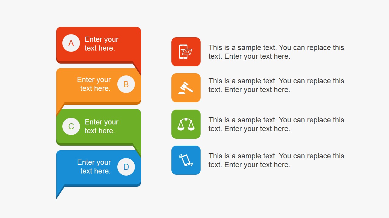 Flat Innovation Project PowerPoint Template - SlideModel