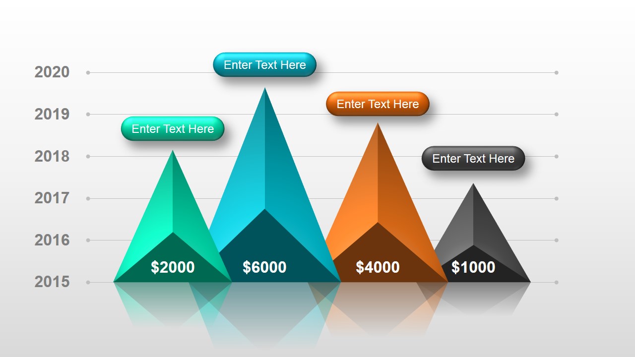 Colorful 3D Diagrams PowerPoint Template - SlideModel