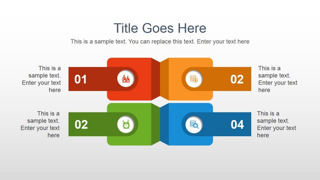 Colorful Four Quadrants in a PowerPoint Slide - SlideModel