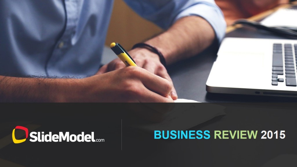Annual Business Review Cover Slide - SlideModel