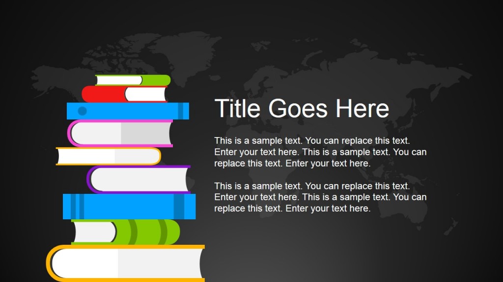 Books & Lecture PowerPoint Slide Design - SlideModel
