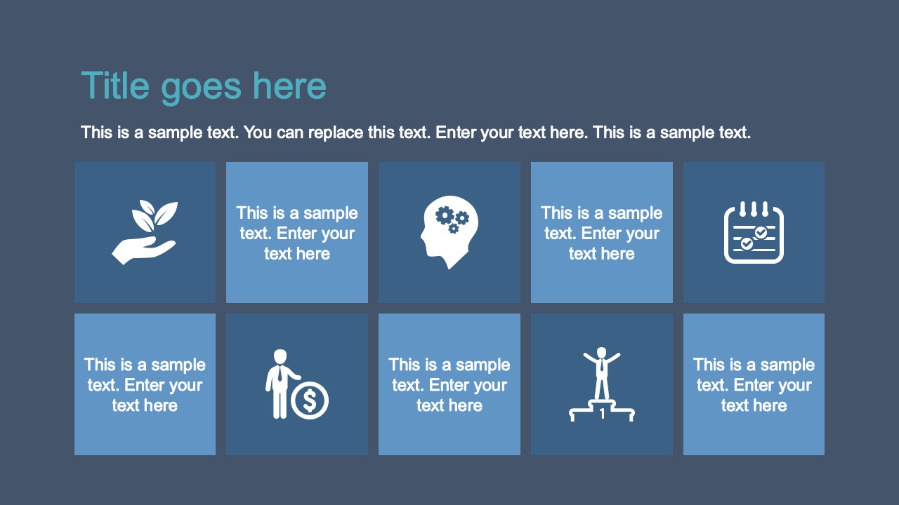 iOS Style PowerPoint Background Template - SlideModel