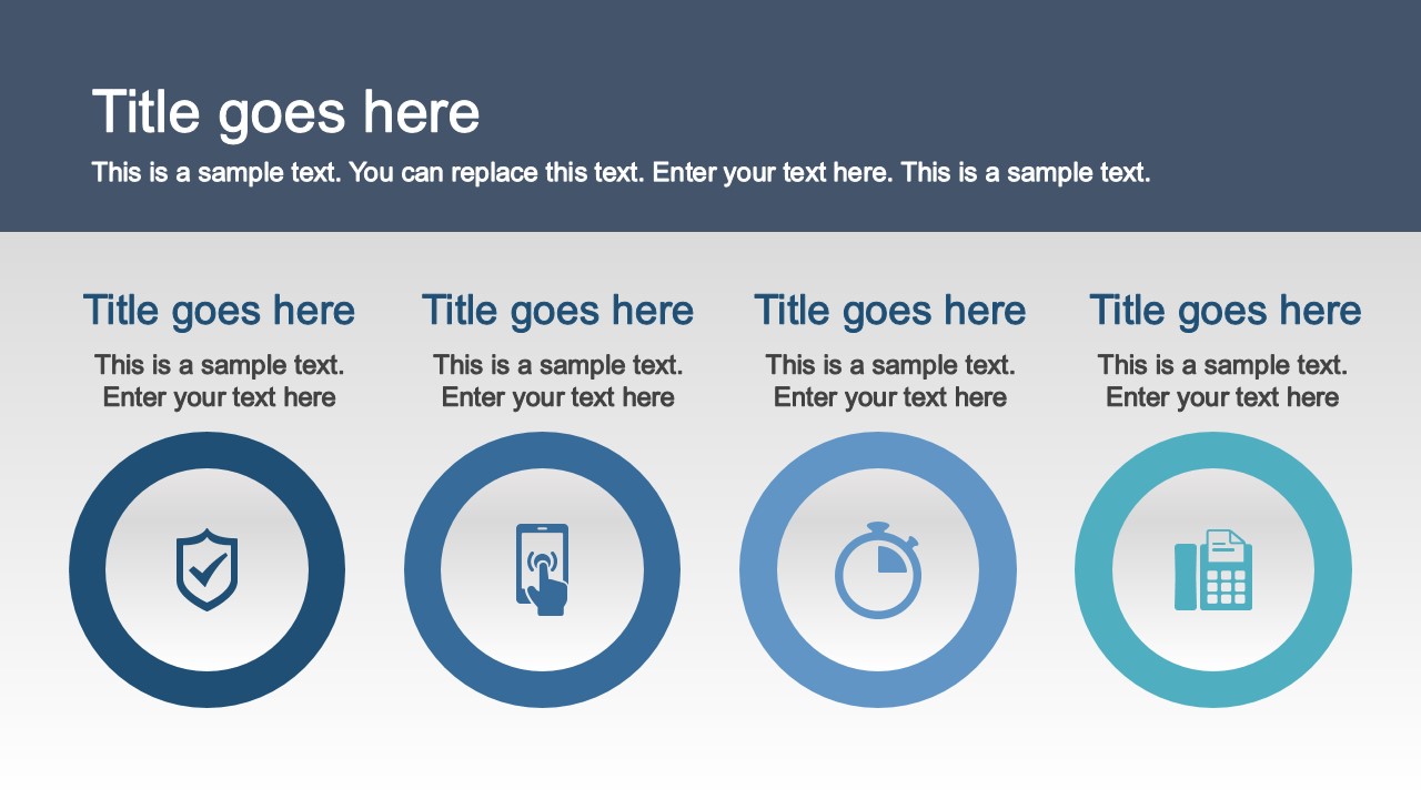iOS Style PowerPoint Background Template - SlideModel