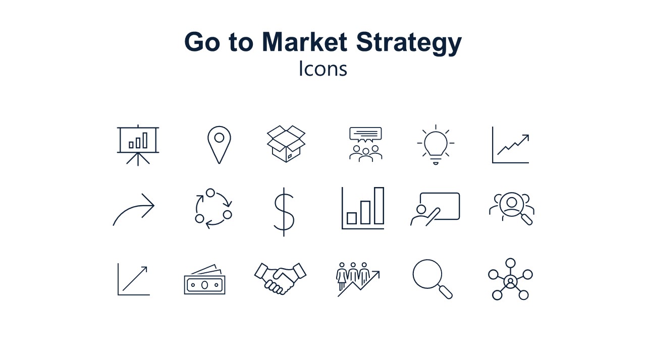 Go To Market Strategy - Icons Slide - SlideModel