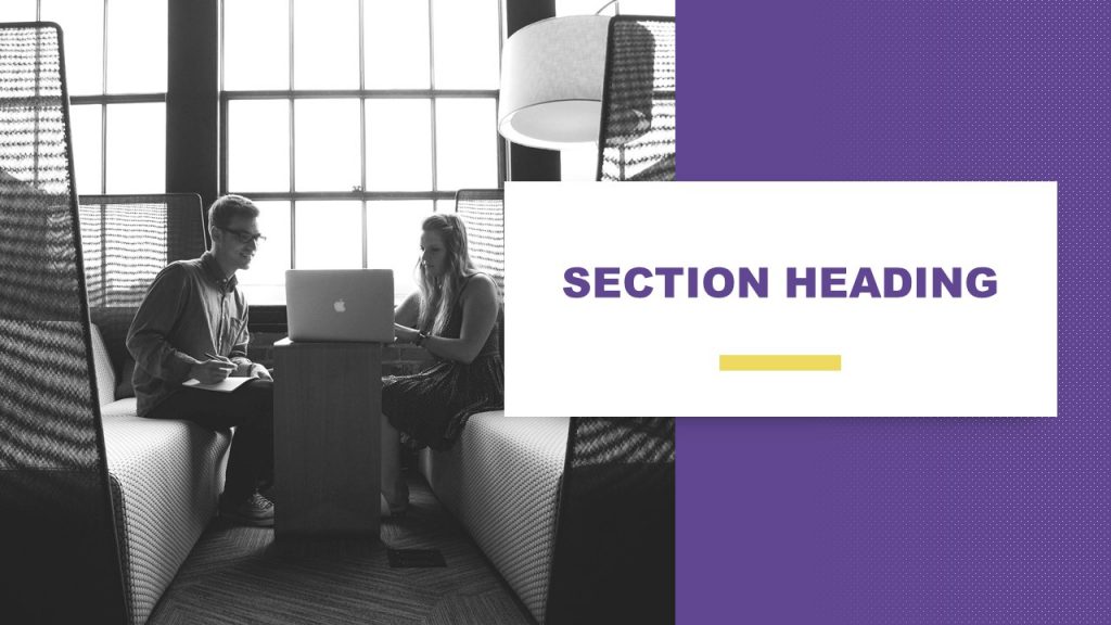 Section Heading Slide - SlideModel