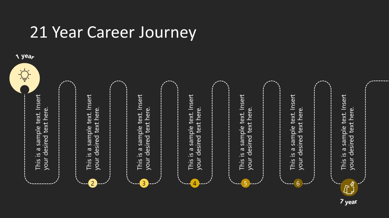 21-Year Career Journey PowerPoint Template - SlideModel 21-Year Career Journey PowerPoint Template - SlideModel