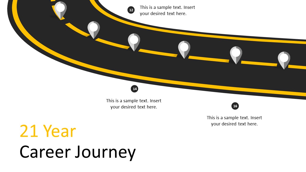 21-Year Career Journey PowerPoint Template - SlideModel 21-Year Career Journey PowerPoint Template - SlideModel