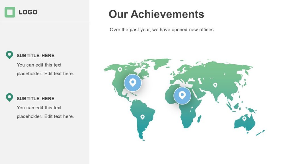 Business Growth and Reach Map Template - SlideModel