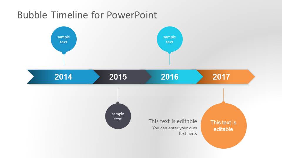 Bubble Timeline PowerPoint Template - SlideModel