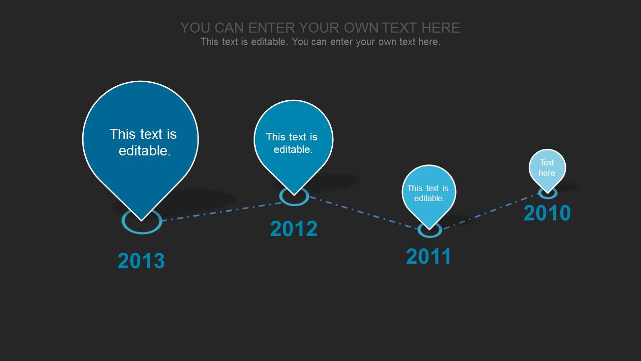 Clean Timeline Template for PowerPoint (Dark) - SlideModel