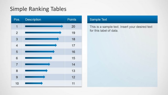 Two Tiles Ranking Tables Layout for PowerPoint - SlideModel