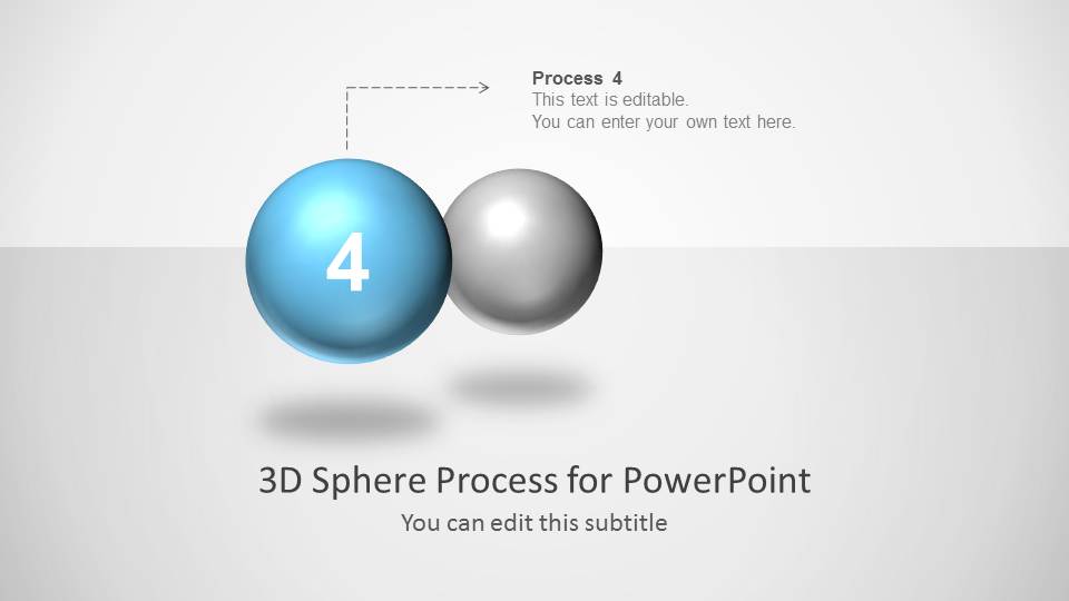 3D Spheres Process Diagram for PowerPoint - SlideModel
