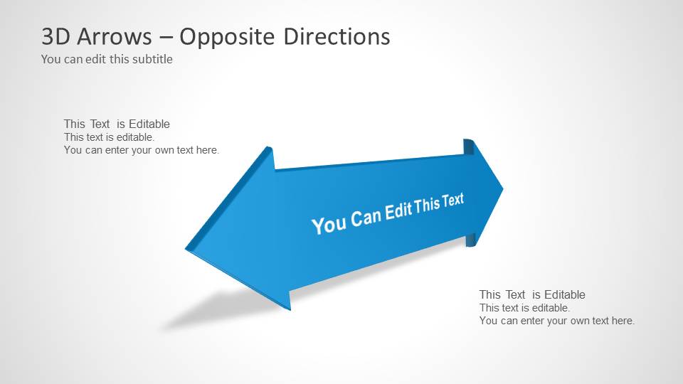 3D Arrows for PowerPoint & Presentation Slides Template