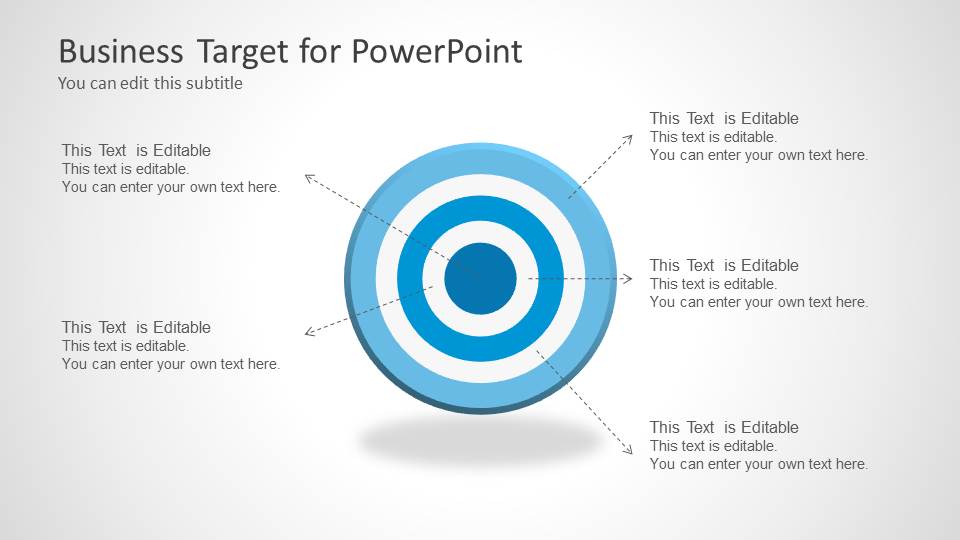 Business Target Shapes for PowerPoint & Presentation Slides