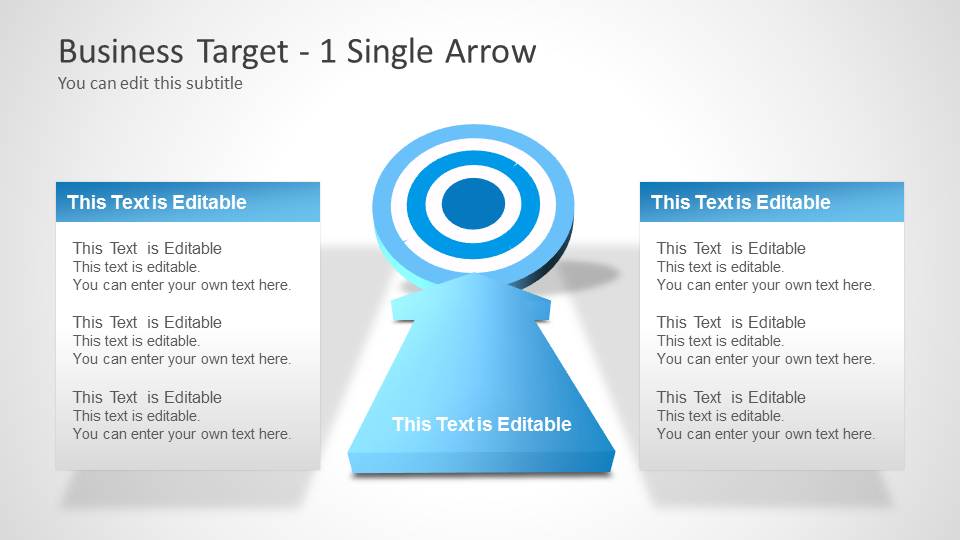Business Target Shapes for PowerPoint & Presentation Slides