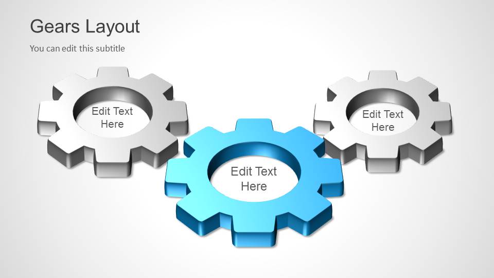 Gears Layout Template for PowerPoint - SlideModel