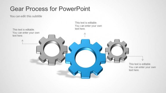 3 Gear Process Slide Design for PowerPoint - SlideModel