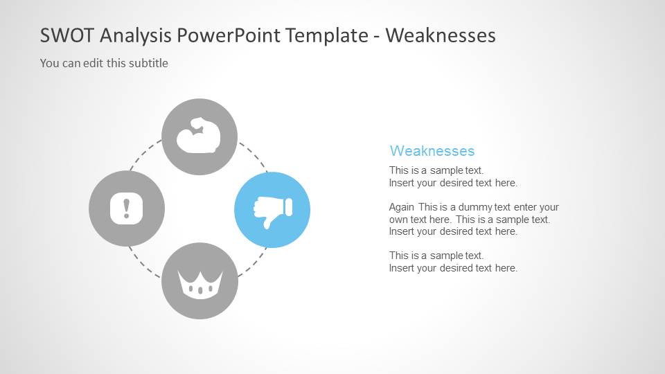 Creative SWOT PowerPoint Template - SlideModel