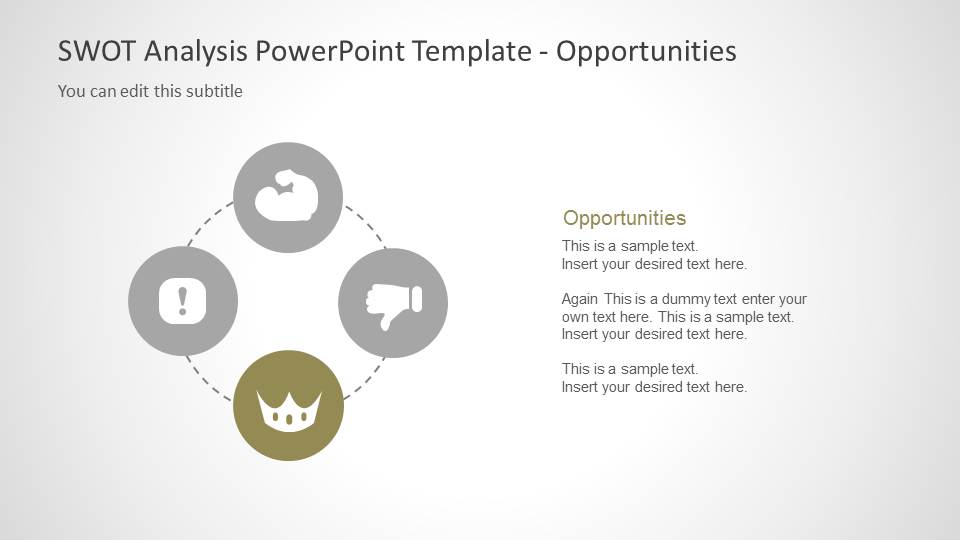 Creative SWOT PowerPoint Template - SlideModel