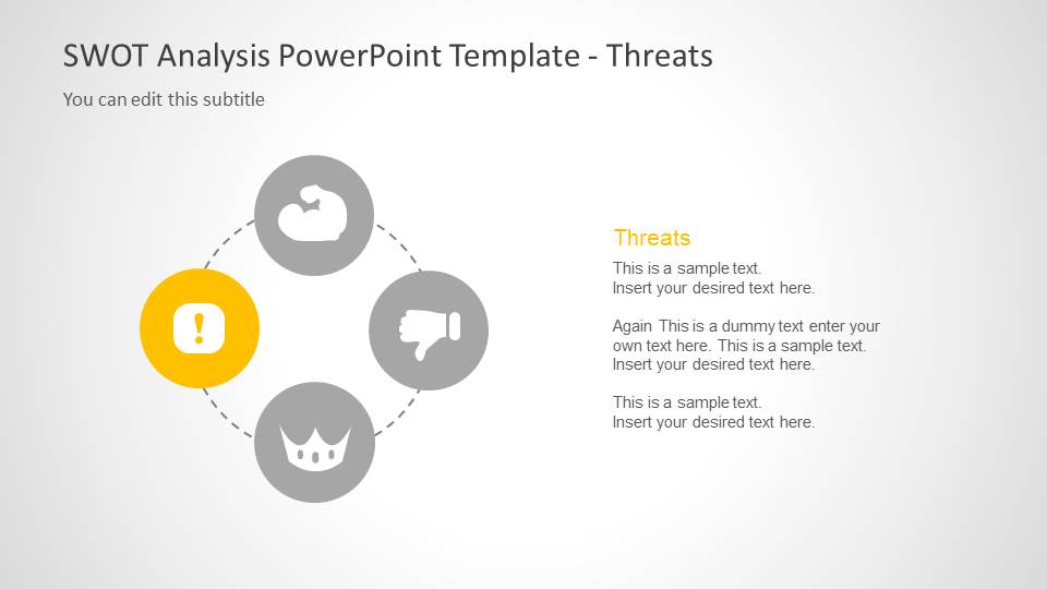Creative SWOT PowerPoint Template - SlideModel