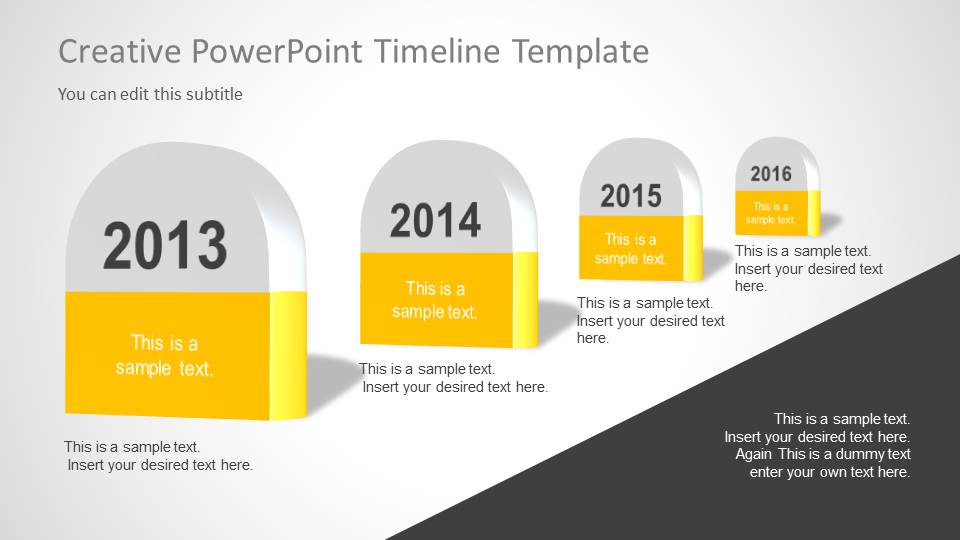 Creative Timeline Template for PowerPoint - SlideModel
