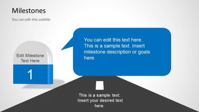 Milestone Description Slide Design for PowerPoint with Callout - SlideModel