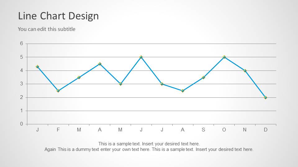 Tablet Chart Concept for PowerPoint with Blue Style - SlideModel