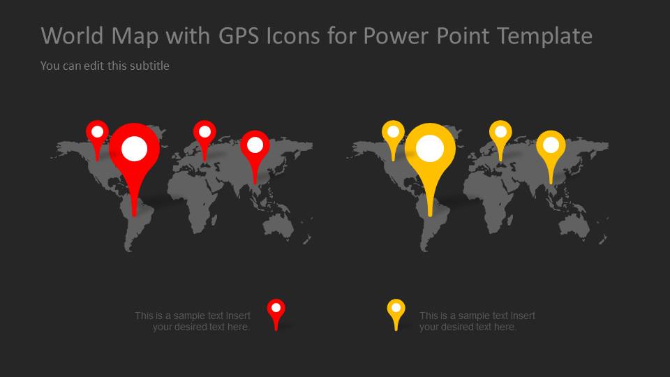 Worldmap & Map Pointers for PowerPoint - SlideModel