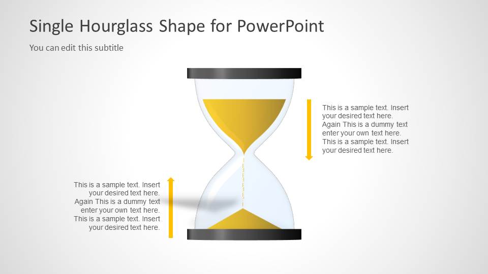 Hourglass of Time Shapes for PowerPoint - SlideModel