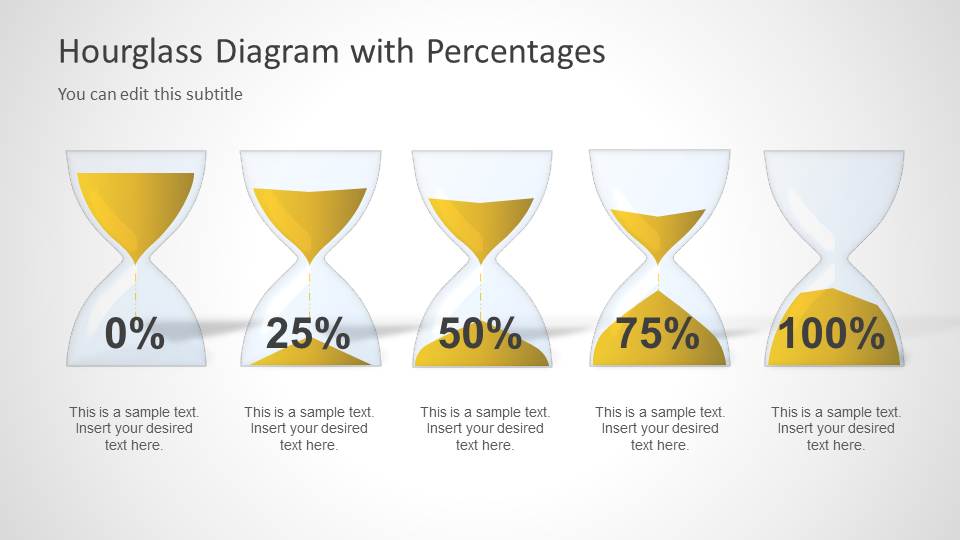 Hourglass of Time Shapes for PowerPoint - SlideModel