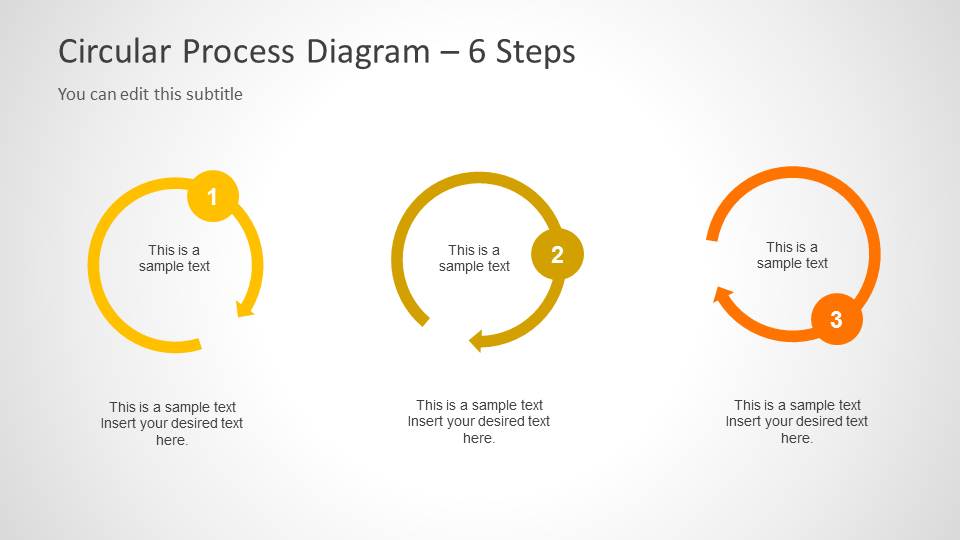 Creative Circular Process Diagram for PowerPoint - 6 Steps - SlideModel