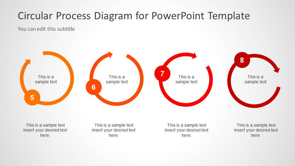 Creative Circular Process Diagram for PowerPoint - 8 Steps - SlideModel