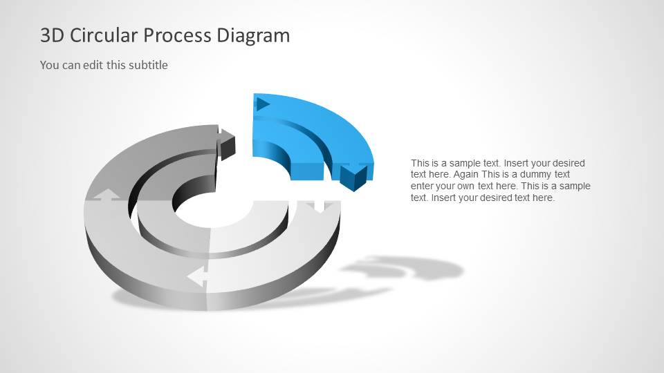 3D Circular Diagram for PowerPoint with 2 Levels - SlideModel