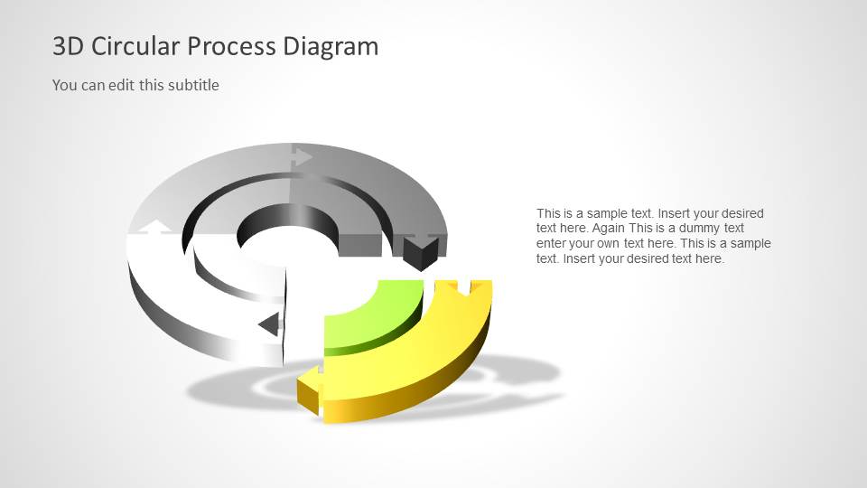 3D Circular Diagram for PowerPoint with 2 Levels - SlideModel