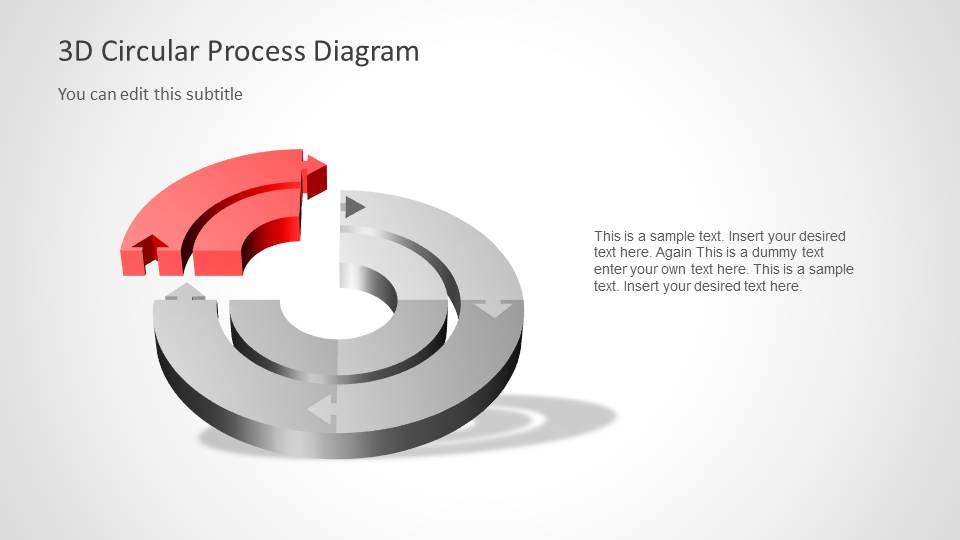 3D Circular Diagram for PowerPoint with 2 Levels - SlideModel
