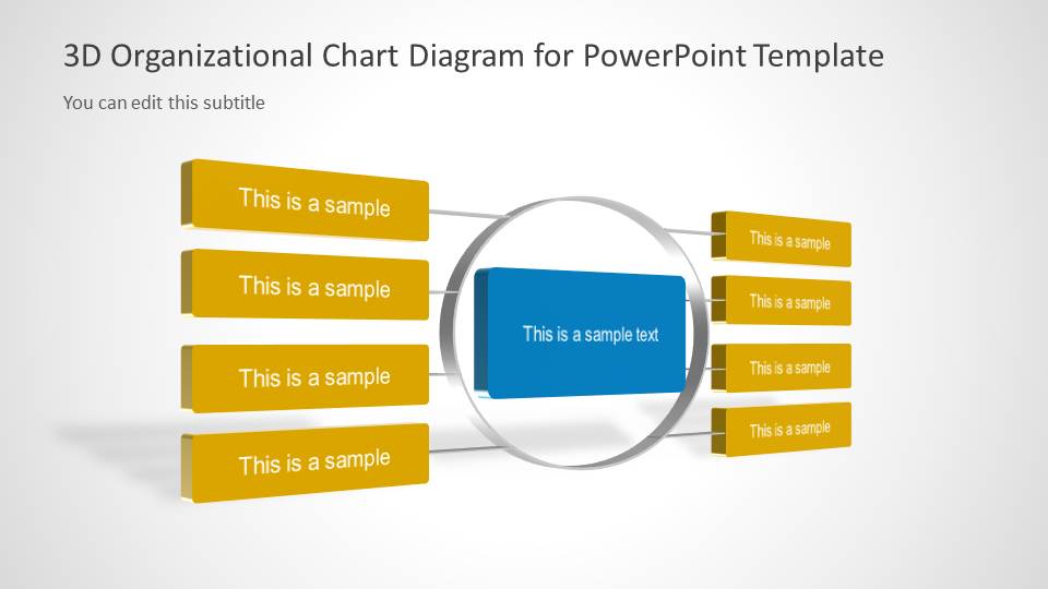 3D Organizational Chart for PowerPoint - SlideModel