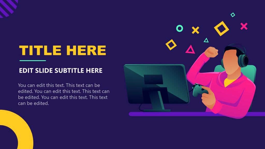 Video Game Industry Template Game Event - SlideModel