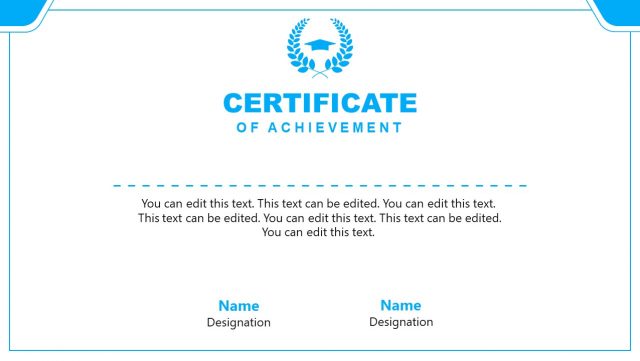 Virtual Graduation Certificate Template - SlideModel