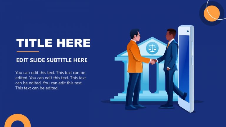 Legal Service Application LegalTech Template - SlideModel