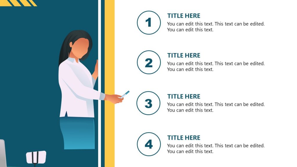Teacher E-Learning Lesson Recording Template - SlideModel