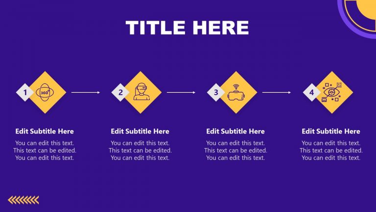 4 Steps Infographic PowerPoint for Virtual Reality - SlideModel