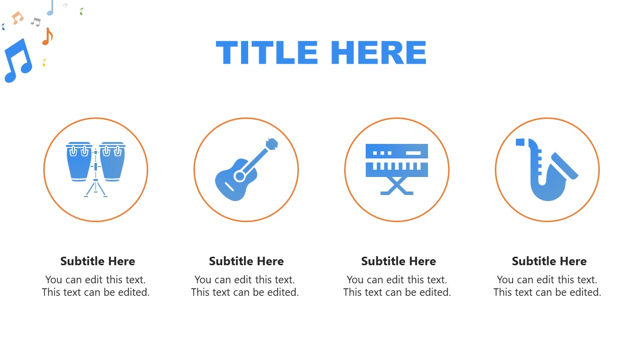 Music Band PowerPoint Template & Presentation Slides
